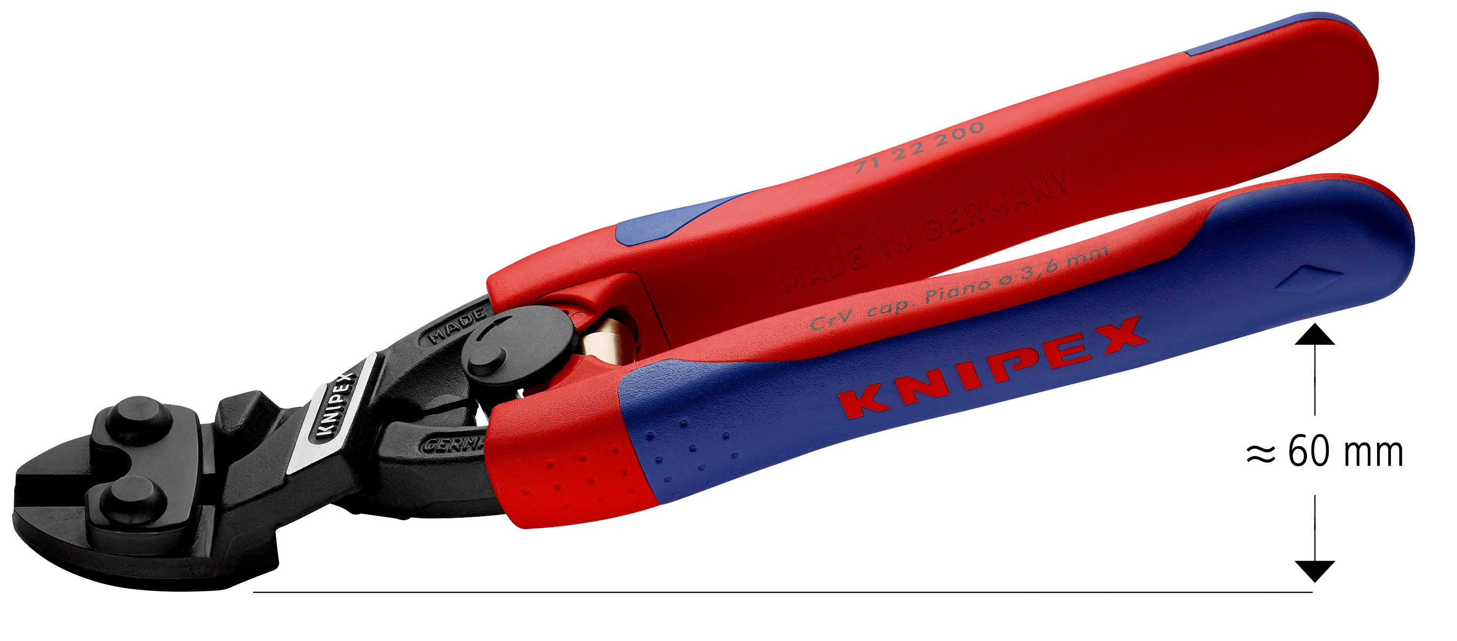 KNIPEX CoBolt®Tronch. a doppia leva 20° 71 22 200 | 812315380