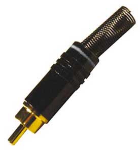 Spina Coassiale RCA Schermata Bi.Con Guidacavo Bianco SP/564BI-I ...