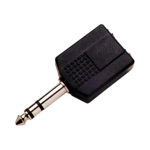 433329581 Adapter plug stereo 6,3 mm - 2 sockets stereo 6,4mm | 433329581