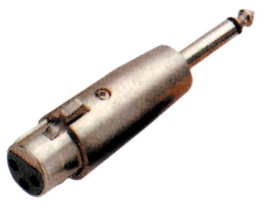 433329757 Adapter plug mono 6,3 mm - socket type cannon 3 poles | 433329757